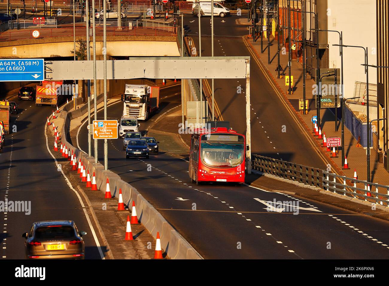 The A58M is a 2 lane motorway in Leeds City Centre with a speed limit ...