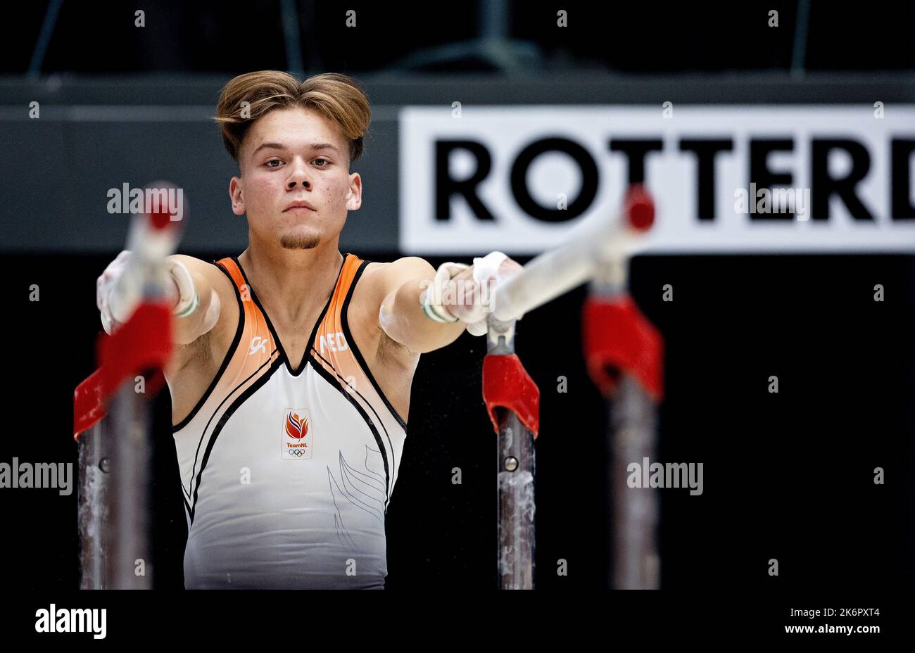 Rotterdam Jordi Hagenaar During The Second Qualifying Match For The