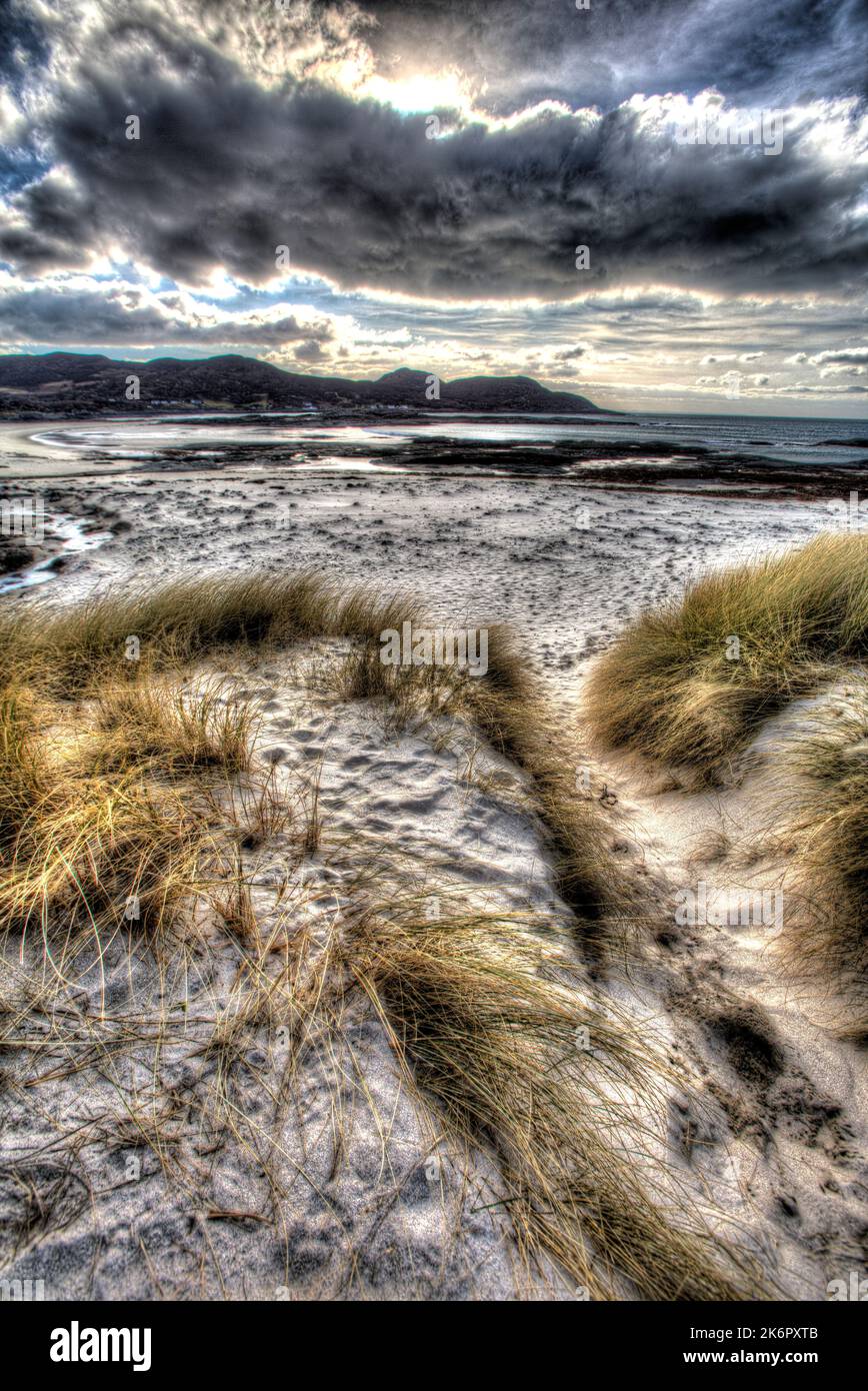 Peninsula of Ardamurchan, Scotland. Artistic view over the Atlantic ...