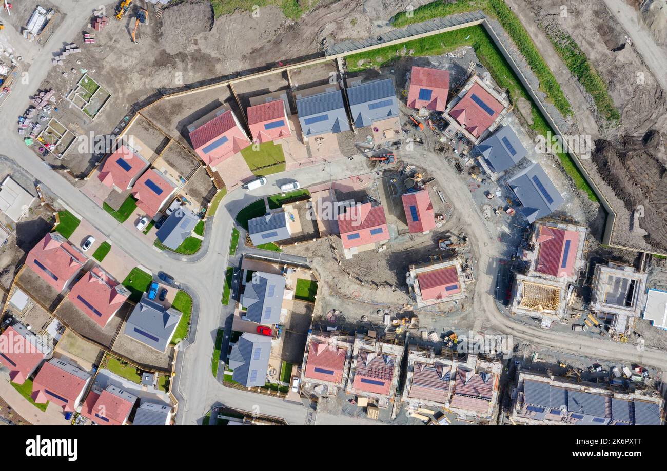 New housing development building houses for increased demand in rural ...