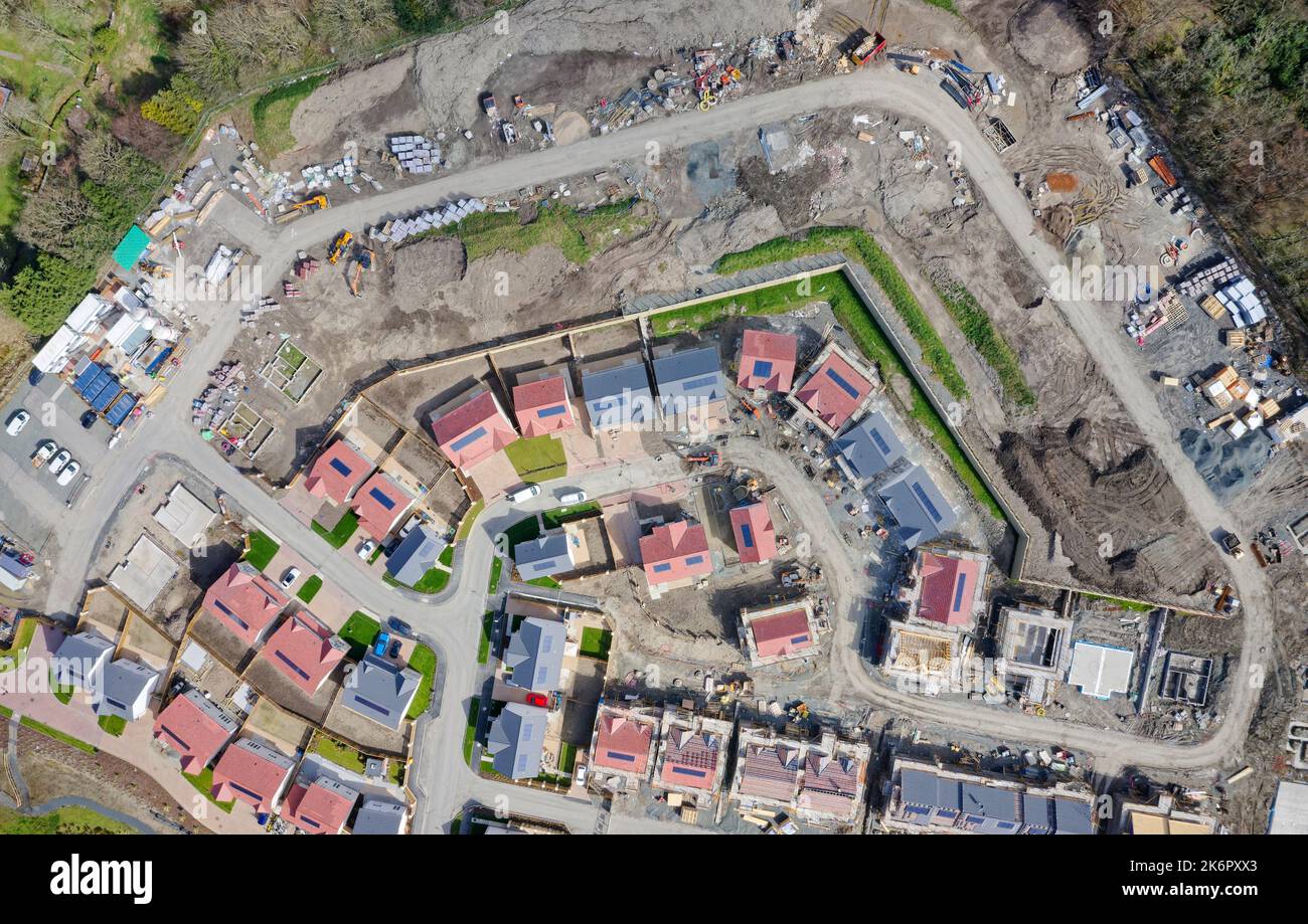 New housing development building houses for increased demand in rural ...