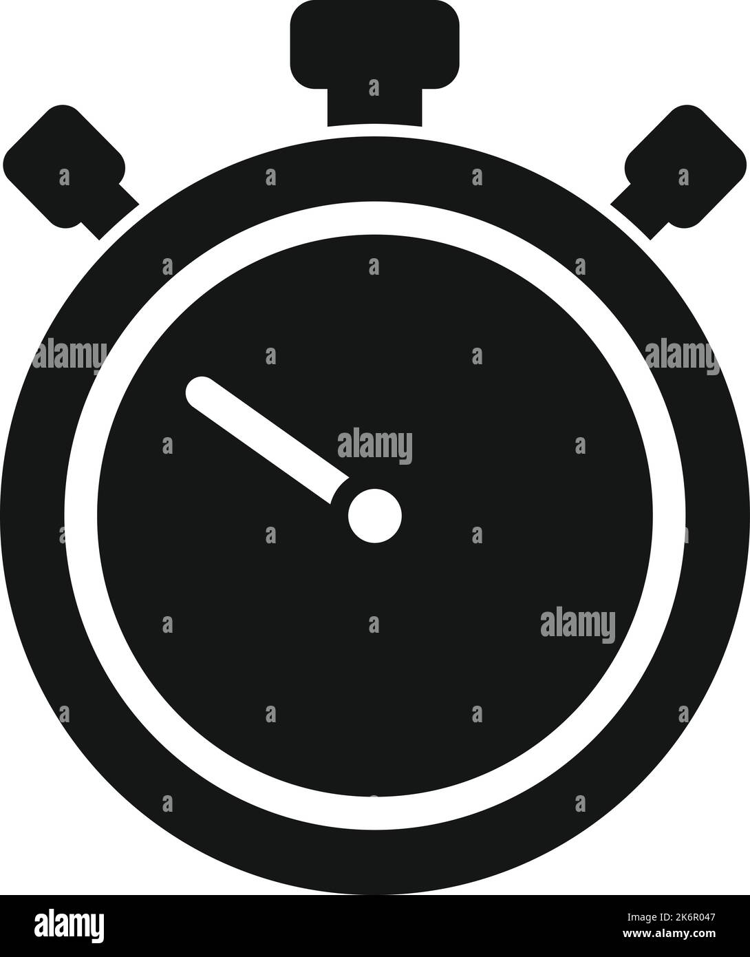 Work stopwatch icon simple vector. Flexible time. Remote worker Stock ...