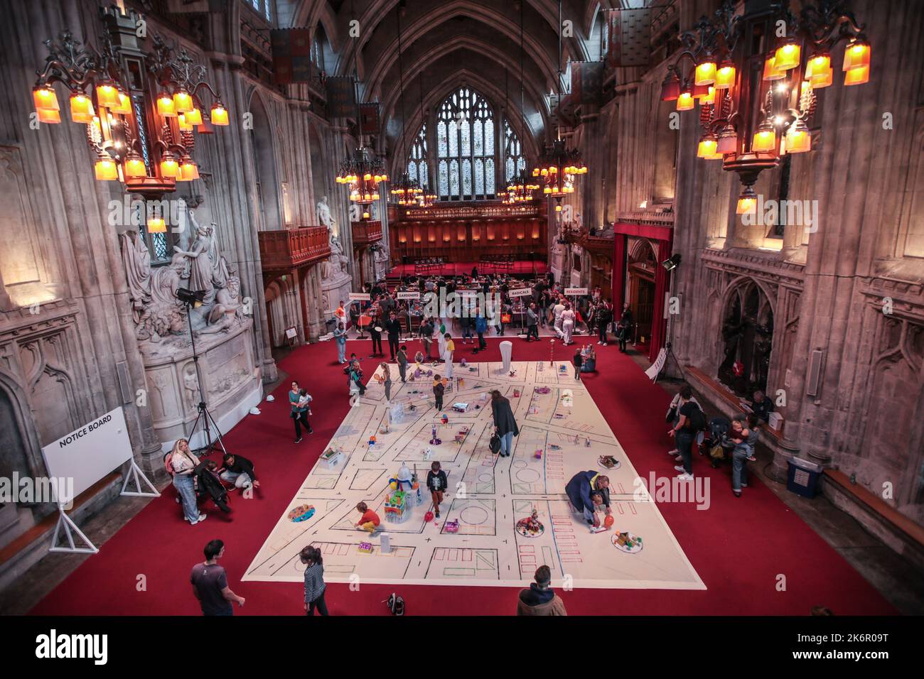 London UK 15 Oct 2022 Guildhall , Led by artists Abigail Conway and ...