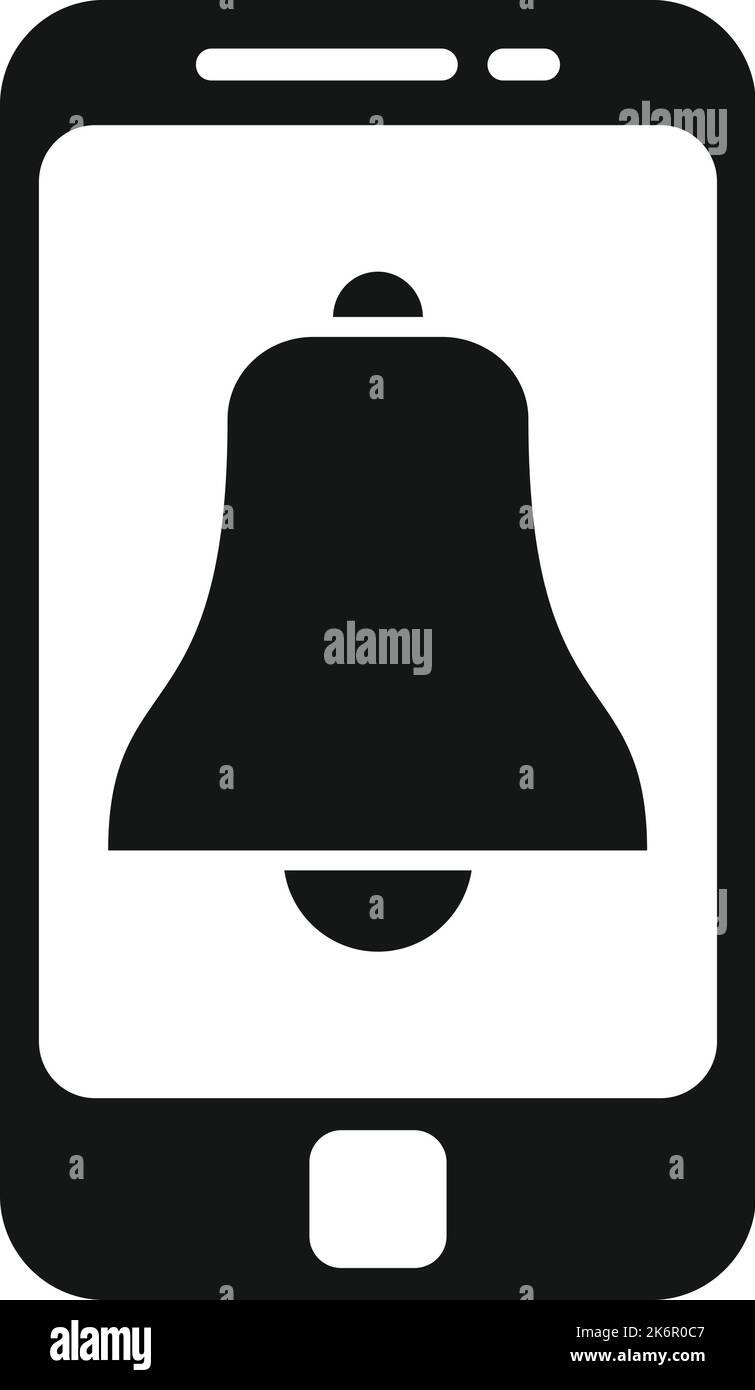 Smartphone notification icon simple vector. Home time. Remote worker ...