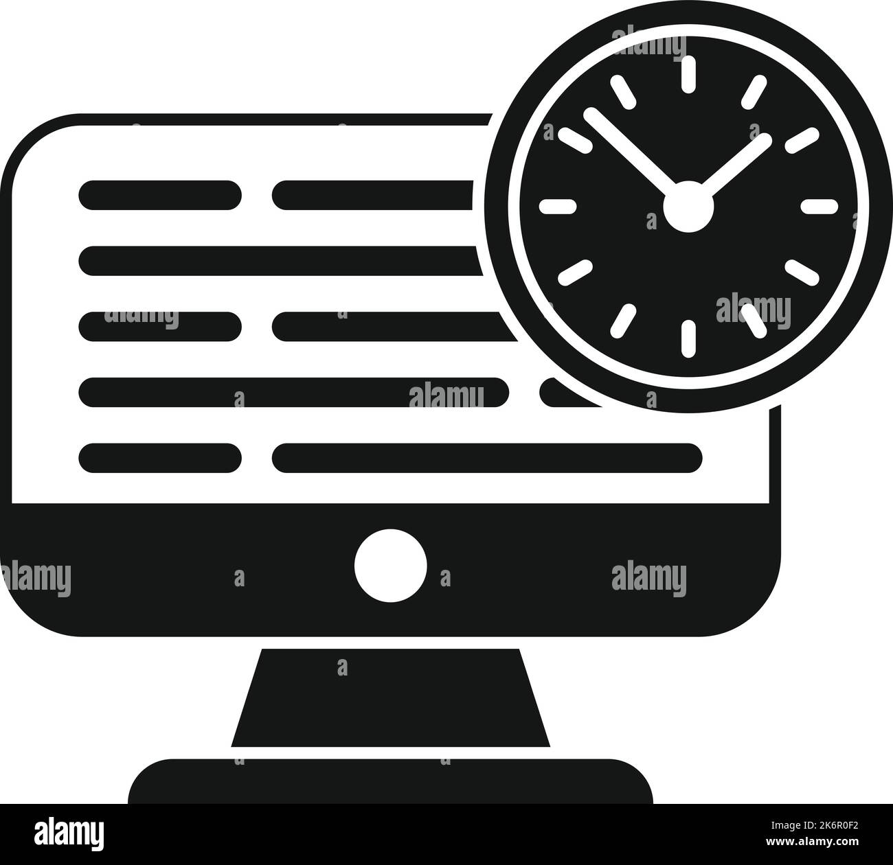 People work hour icon simple vector. Office time. Home schedule Stock ...