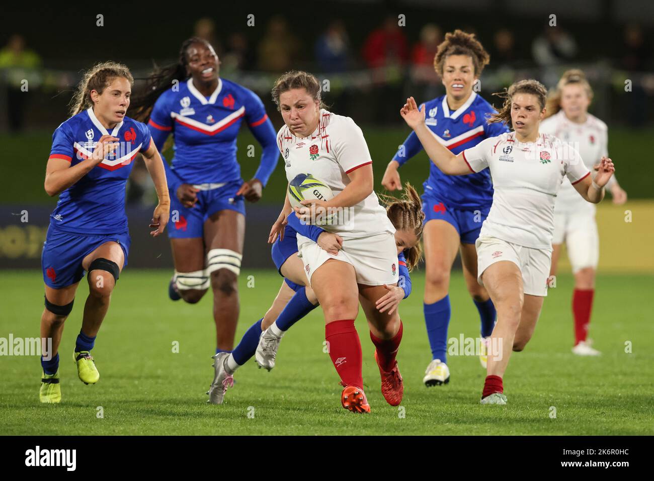 Amy Cokayne of England running with the ball during the Women's Rugby ...