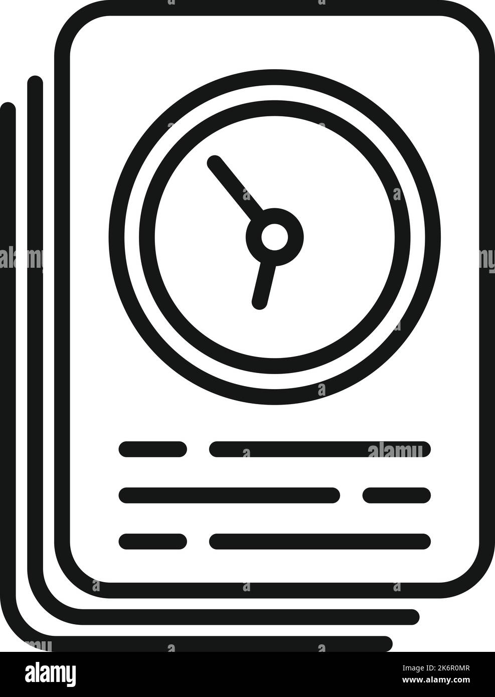Work papers icon outline vector. Flexible time. Home hour Stock Vector ...
