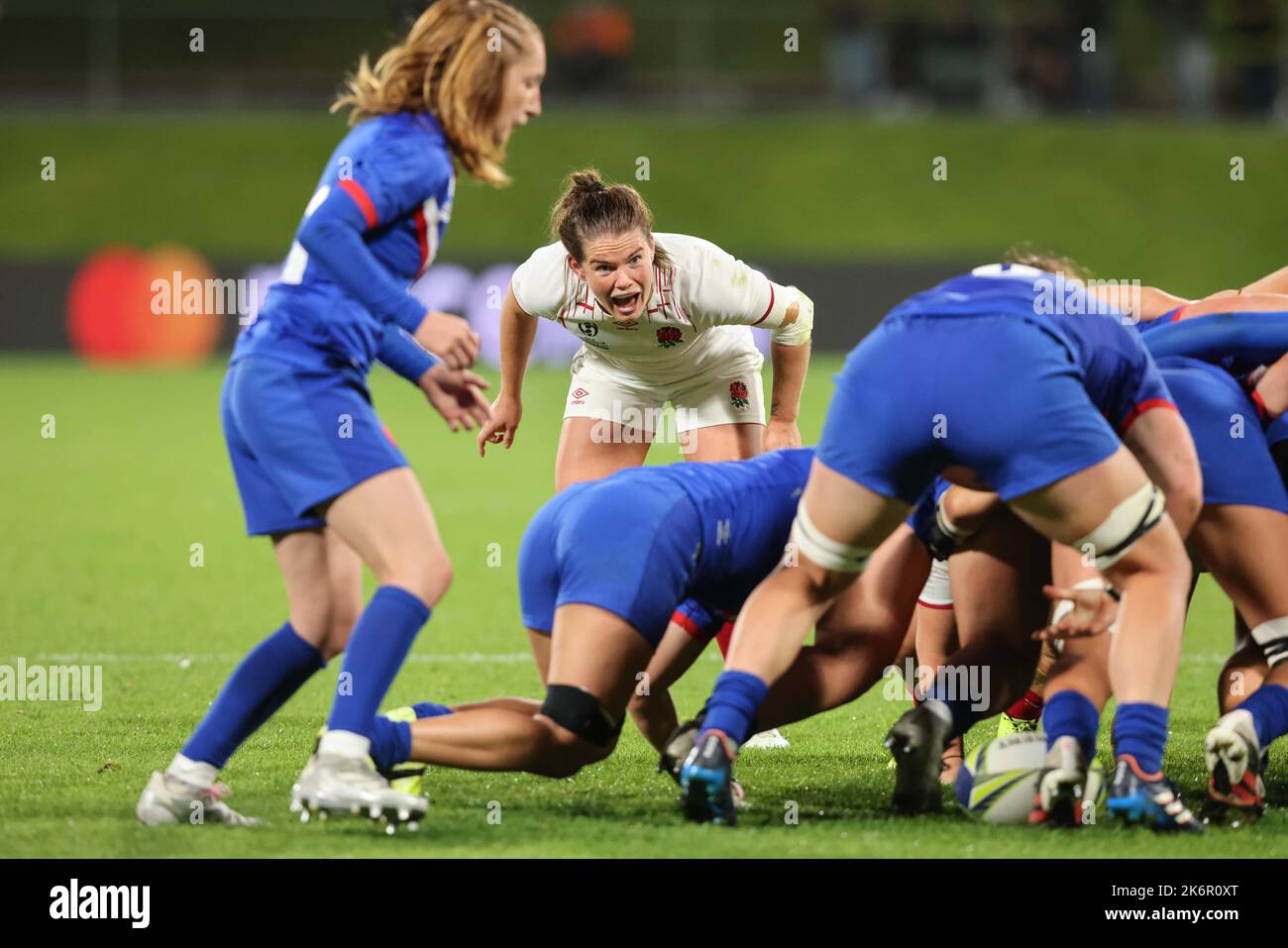 Leanne Infante Of England Shouting At Players During The Womens Rugby