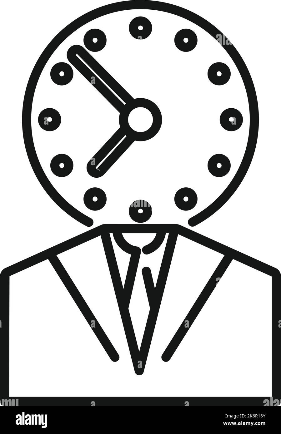 Business work hour icon outline vector. Office time. Remote worker ...