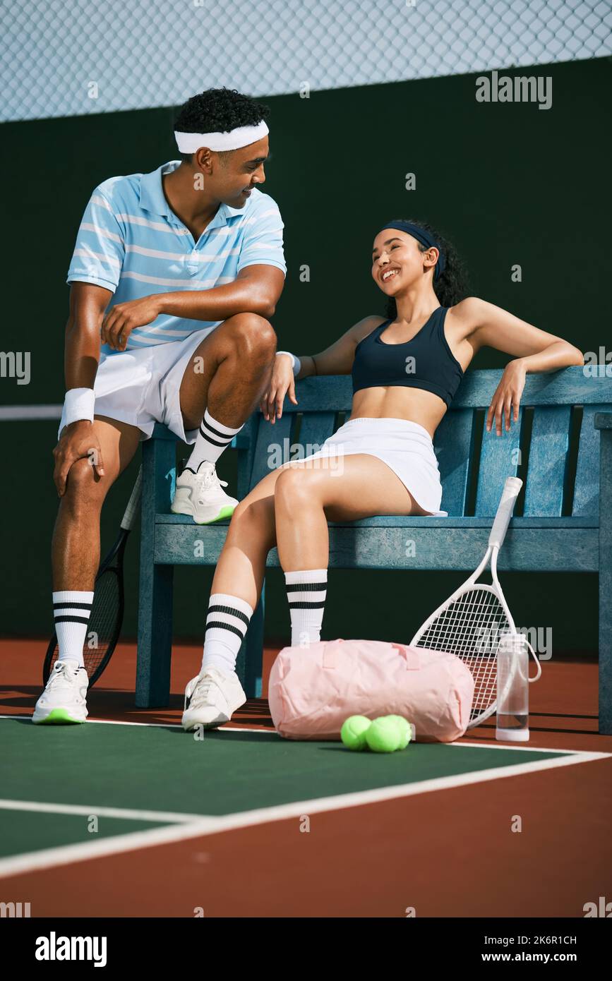 Two female tennis players sitting hi-res stock photography and images ...