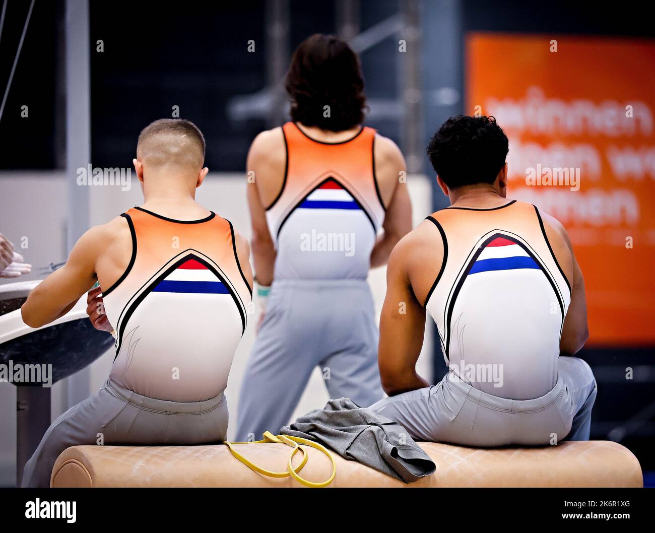 ROTTERDAM - From left to right Amine Abaidi, Rick Jacobs and Yazz Ramsahai during the second ...