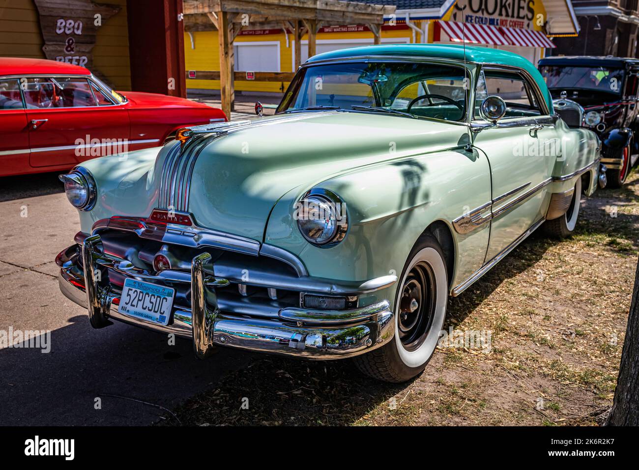 Falcon Heights, MN - June 19, 2022: High perspective front corner view ...