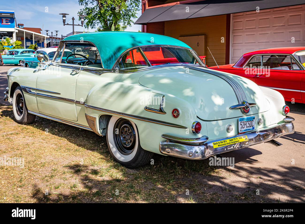 Falcon Heights, MN - June 19, 2022: High perspective rear corner view ...