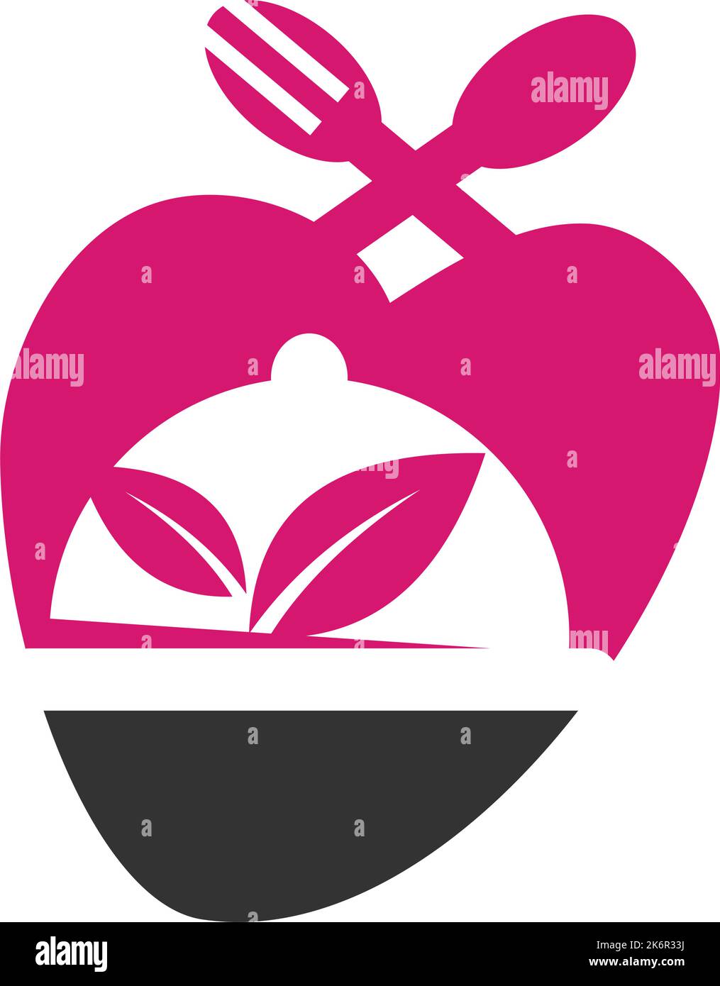 healthy food catering logo Icon Illustration Brand Identity Stock ...