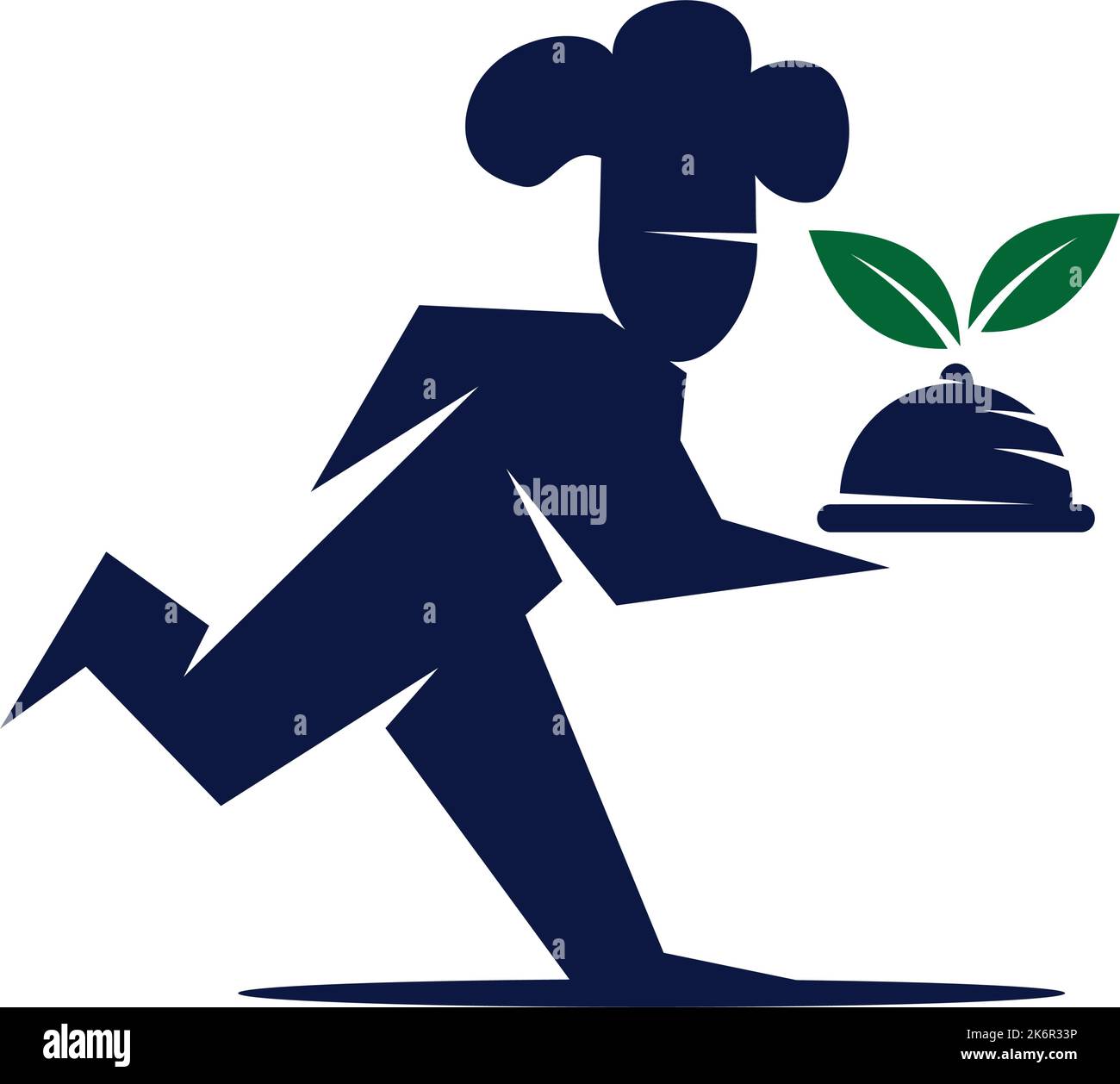 healthy food catering logo Icon Illustration Brand Identity Stock ...