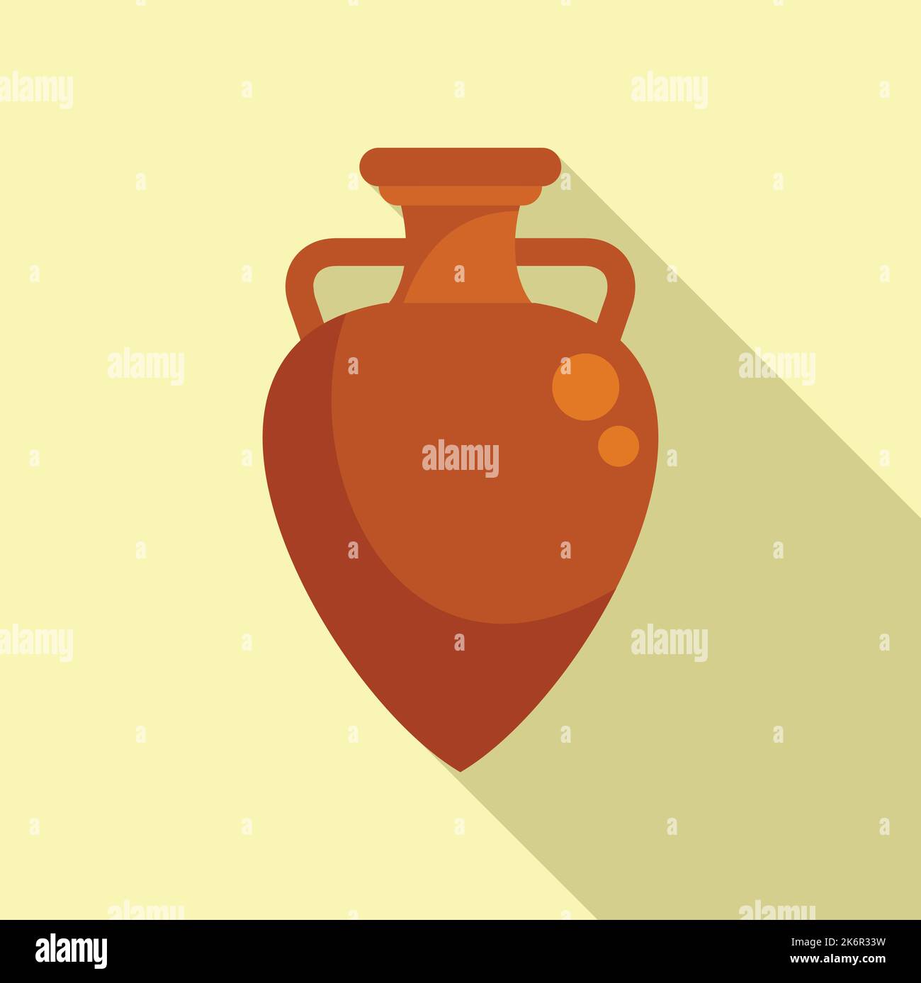 History amphora icon flat vector. Greek pot. Classic art Stock Vector ...
