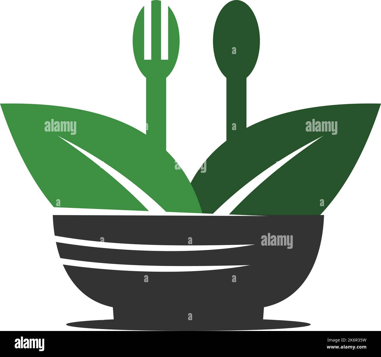 healthy food catering logo Icon Illustration Brand Identity Stock ...