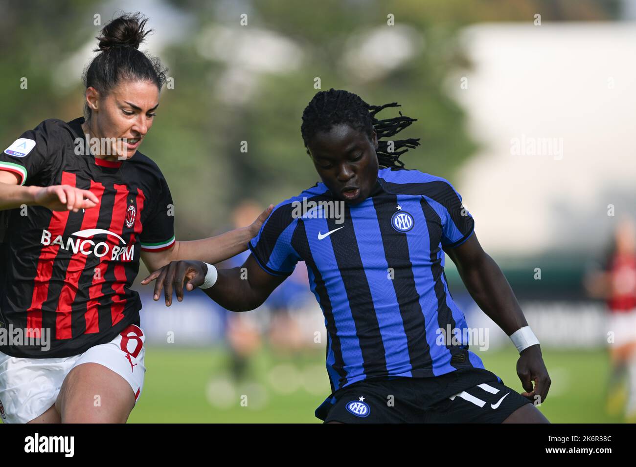 Fusetti Laura of Ac Milan and Grimshaw Christy Fc Inter of during the ...