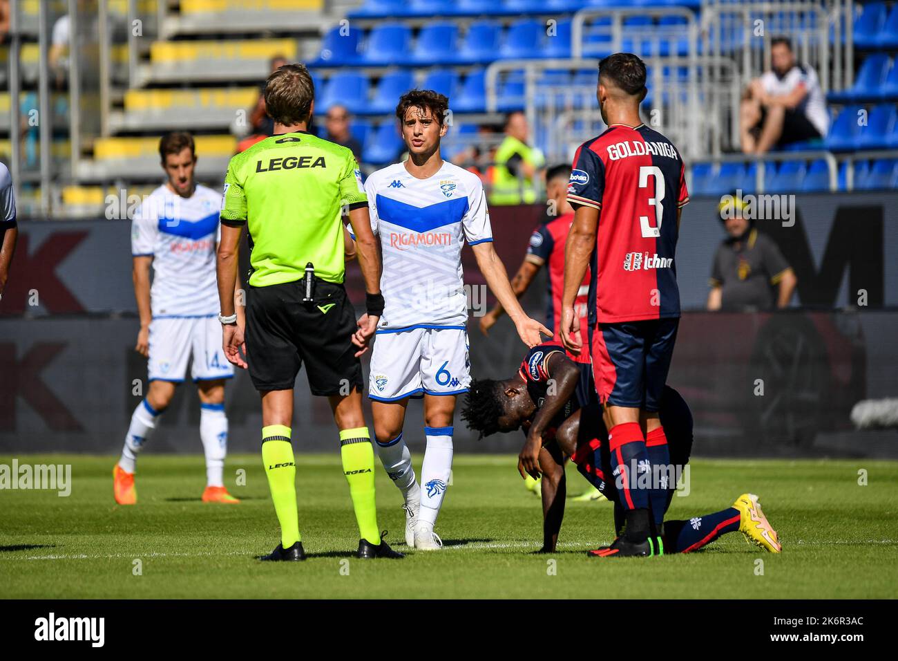 Cagliari, Italy. 15th Oct, 2022. Nicolas Galazzi of Brescia Calcio ...