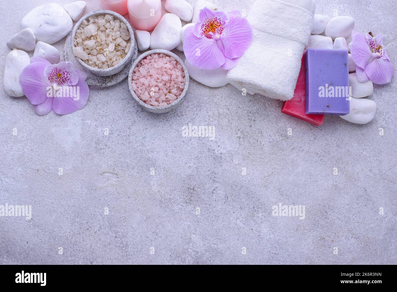 Top view spa concept hi-res stock photography and images - Alamy