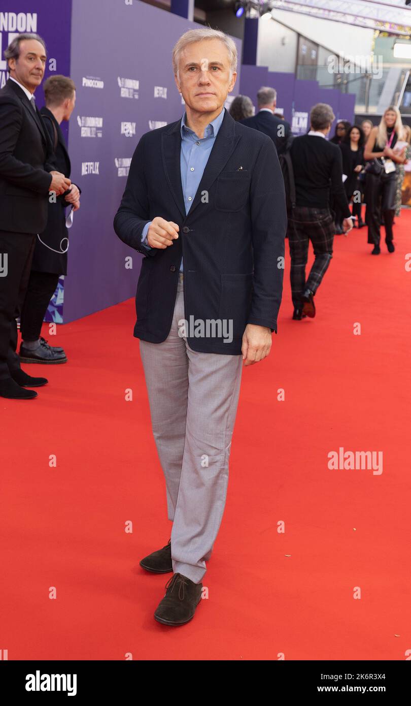 Christopher Waltz attending the world premiere of Guillermo del Toro's ...