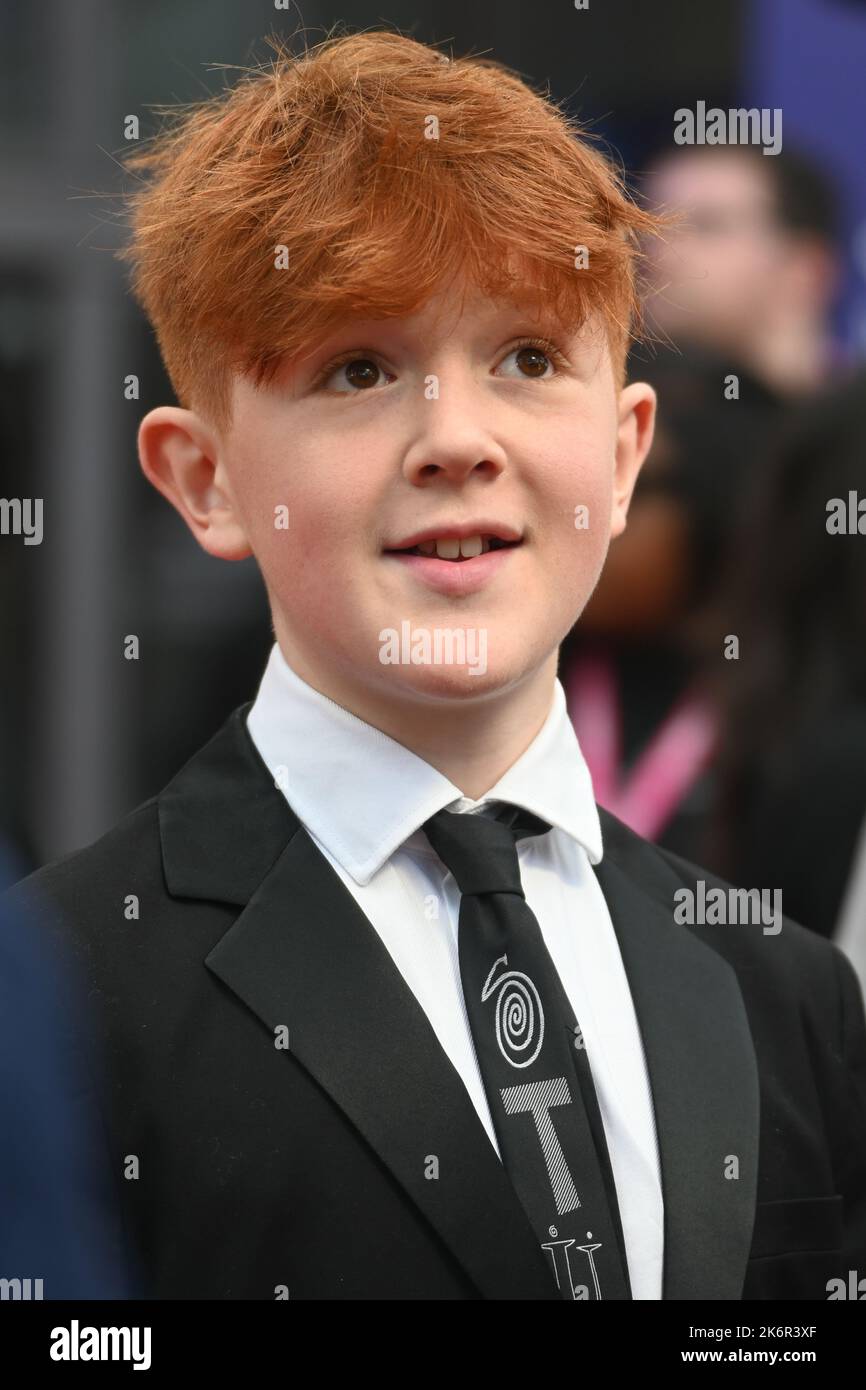London, UK. 15th Oct, 2022. Gregory Mann arrive at the Guillermo del Toro's Pinocchio - Gala ...