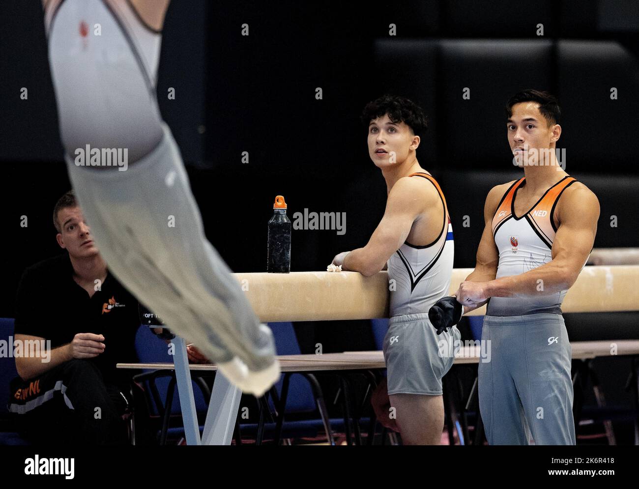 ROTTERDAM - Jermain Grünberg (l) and Loran de Munck (r) during the ...
