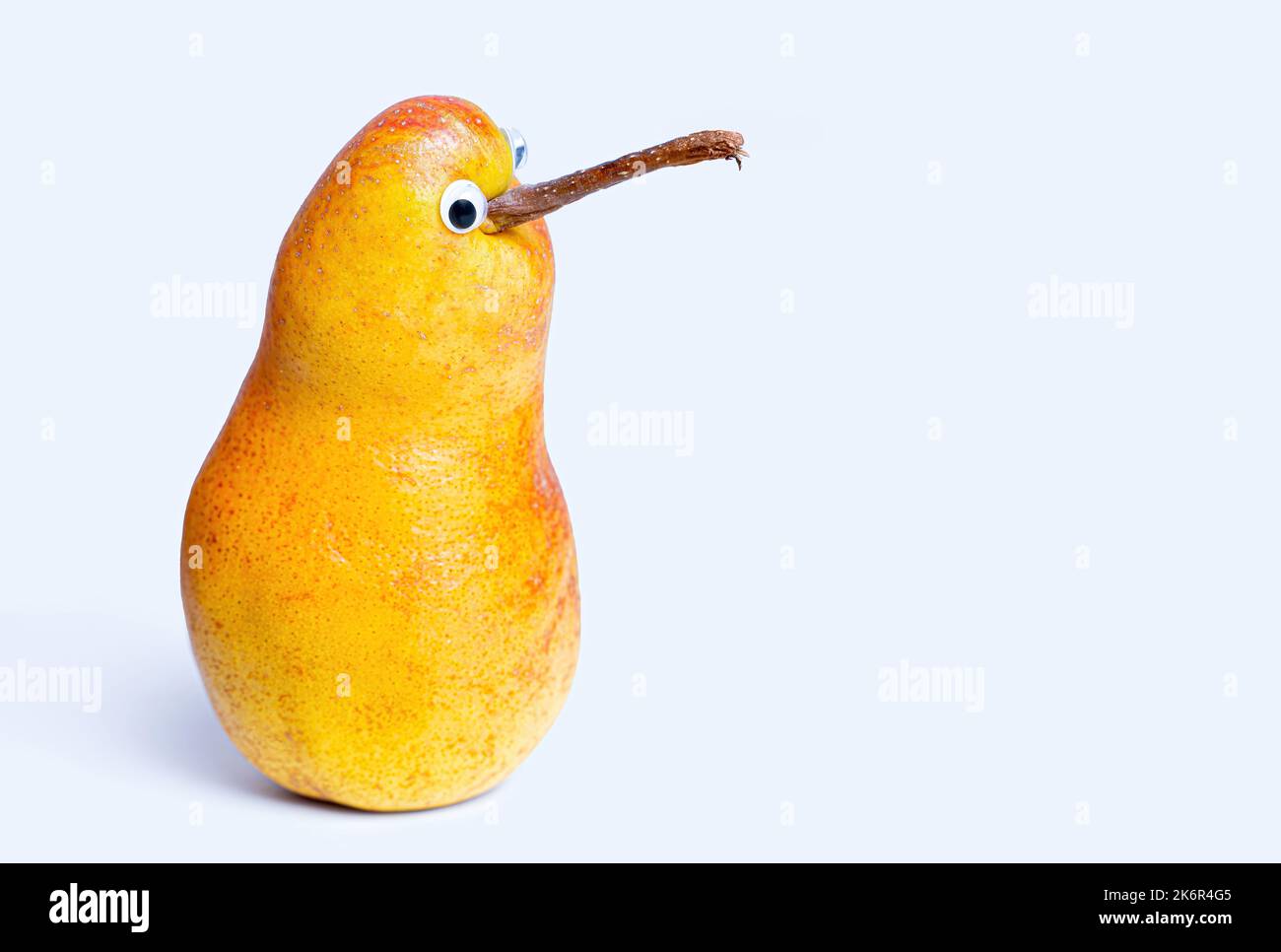 Cute anthropomorphic pear character isolated on white background ...