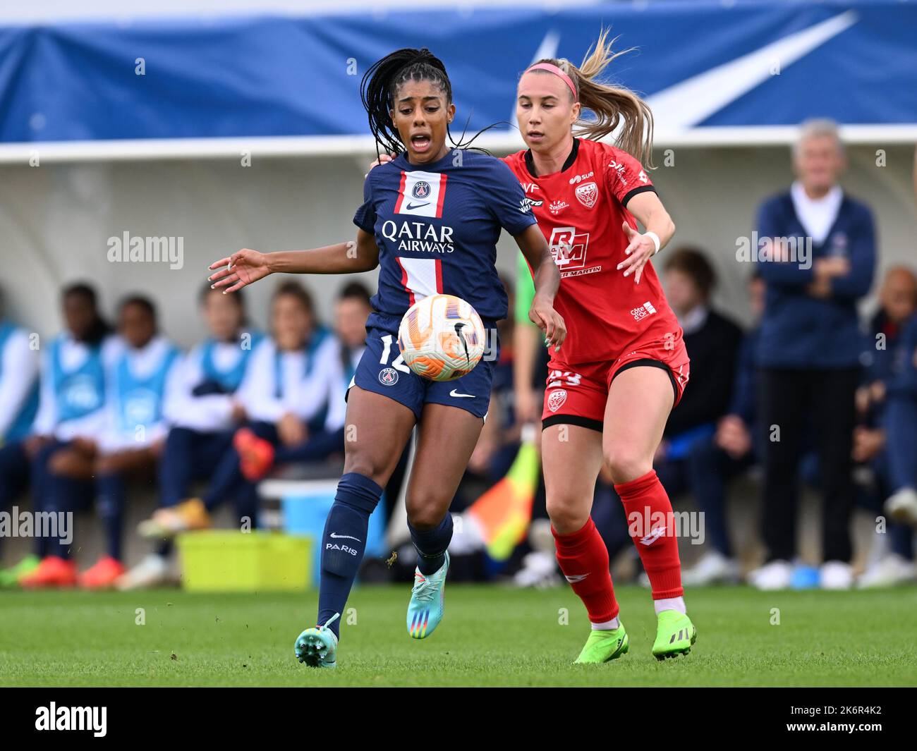 PARIS - (lr) Ashley Lawrence of Paris Saint Germain women, Jenna ...