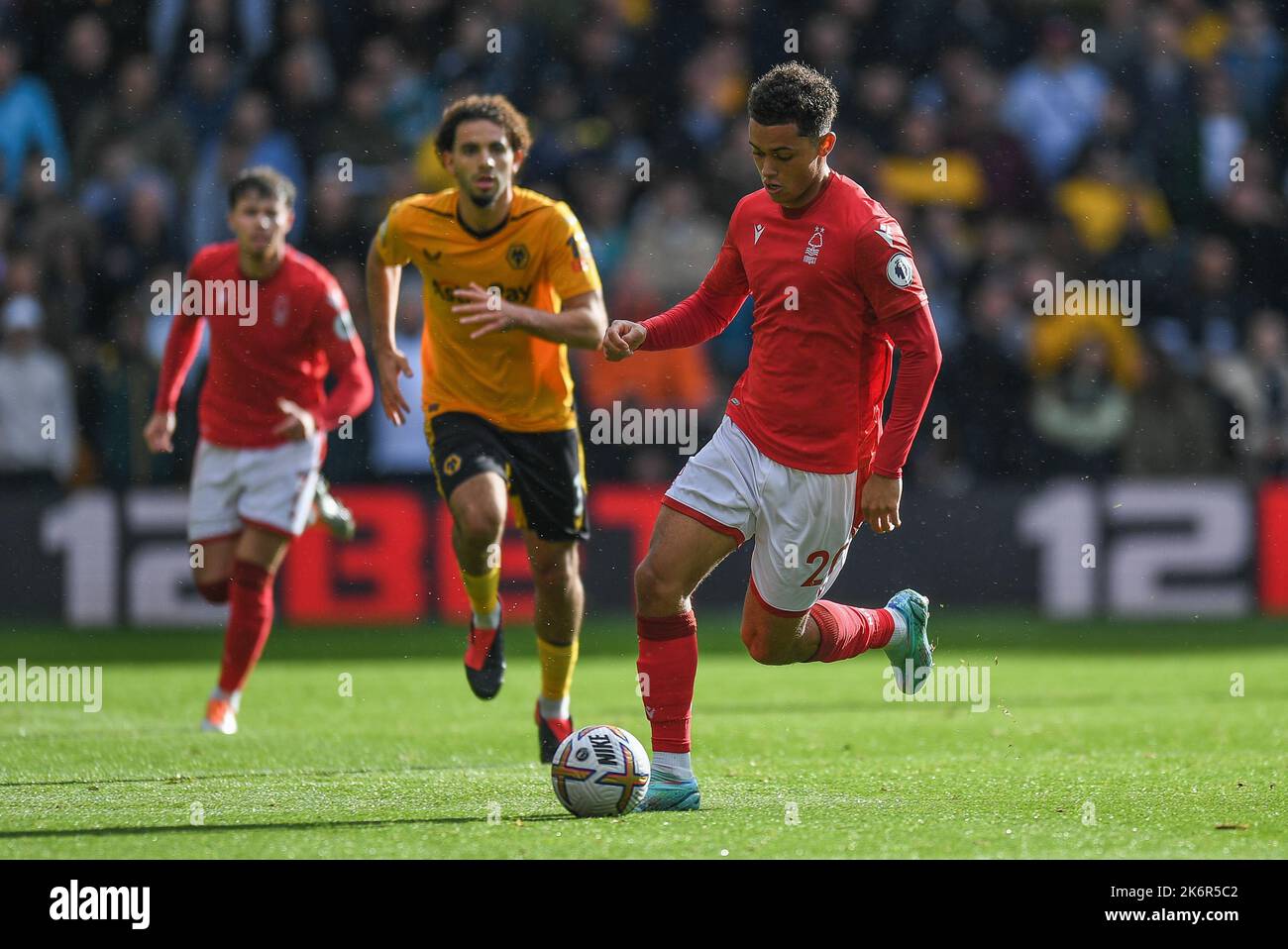 Brennan Johnson #20 of Nottingham Forest during the Premier League ...