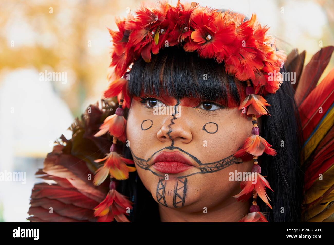 Paris, Ile de France, FRANCE. 15th Oct, 2022. Indigenous tribal leaders ...