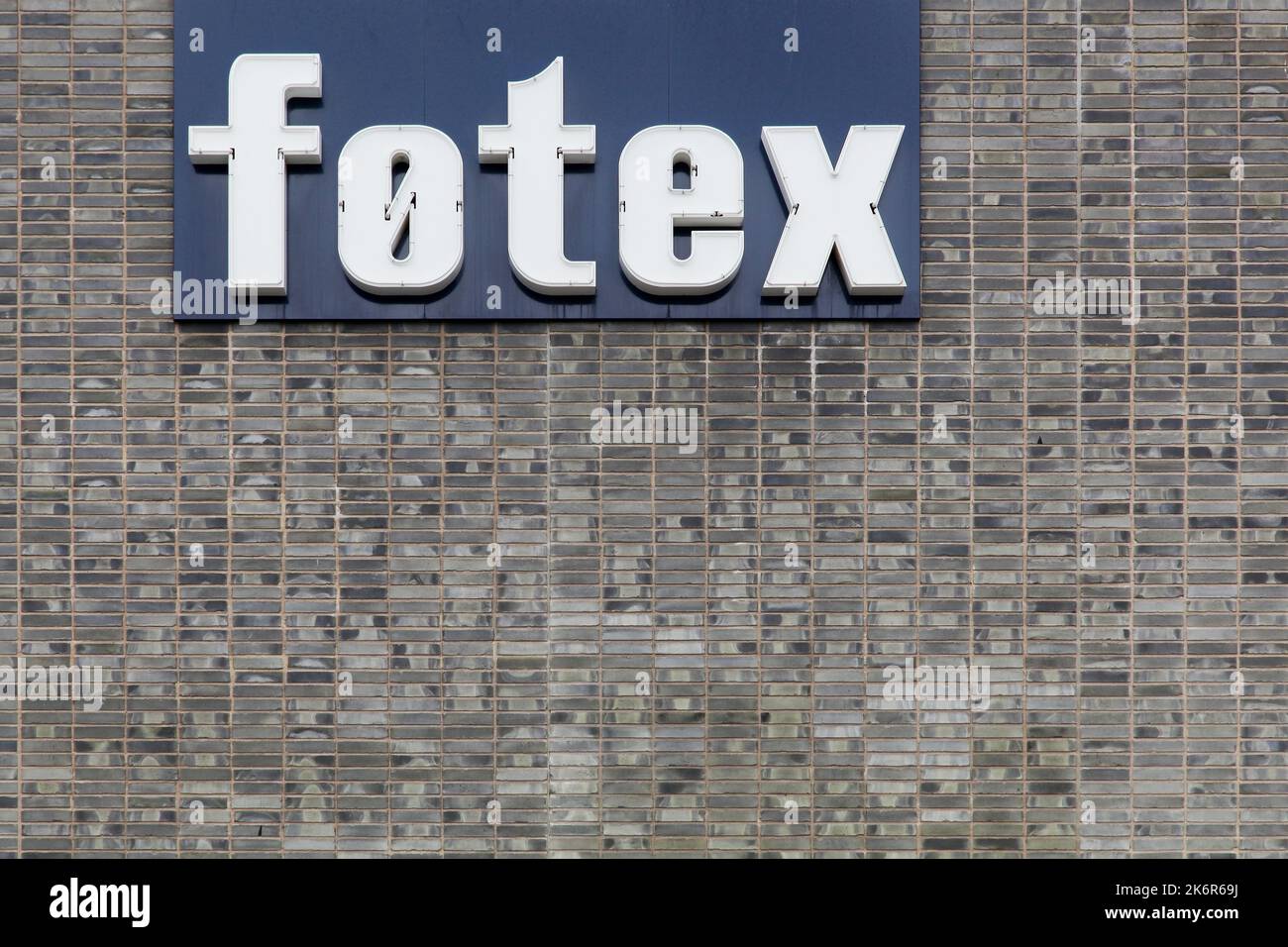 Hjorring, Denmark - June 28, 2015: Fotex is a danish chain of retail ...