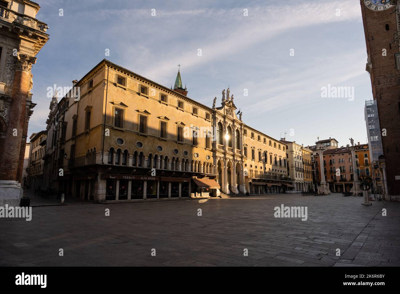Vicenza, Italy - August 14 2022: Palazzo del Monte di Pieta Palace on ...