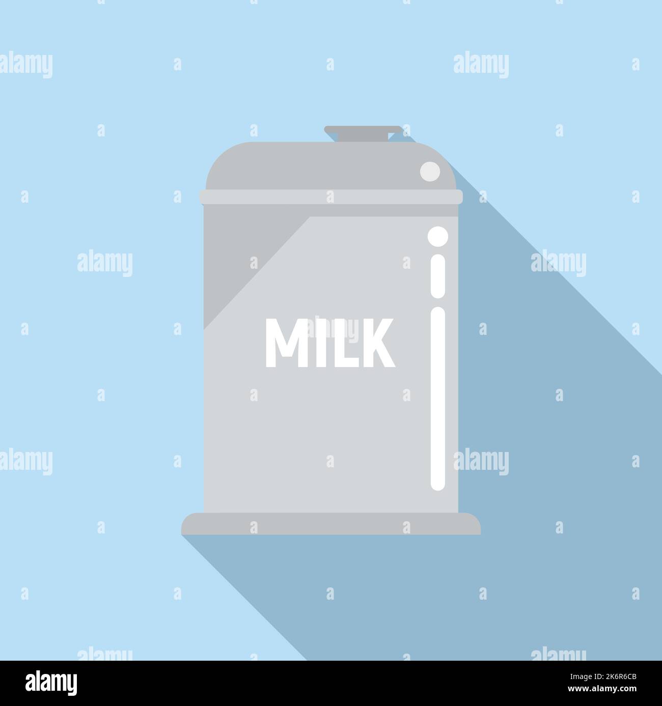 Milk pot icon flat vector. Cheese production. Dairy process Stock ...
