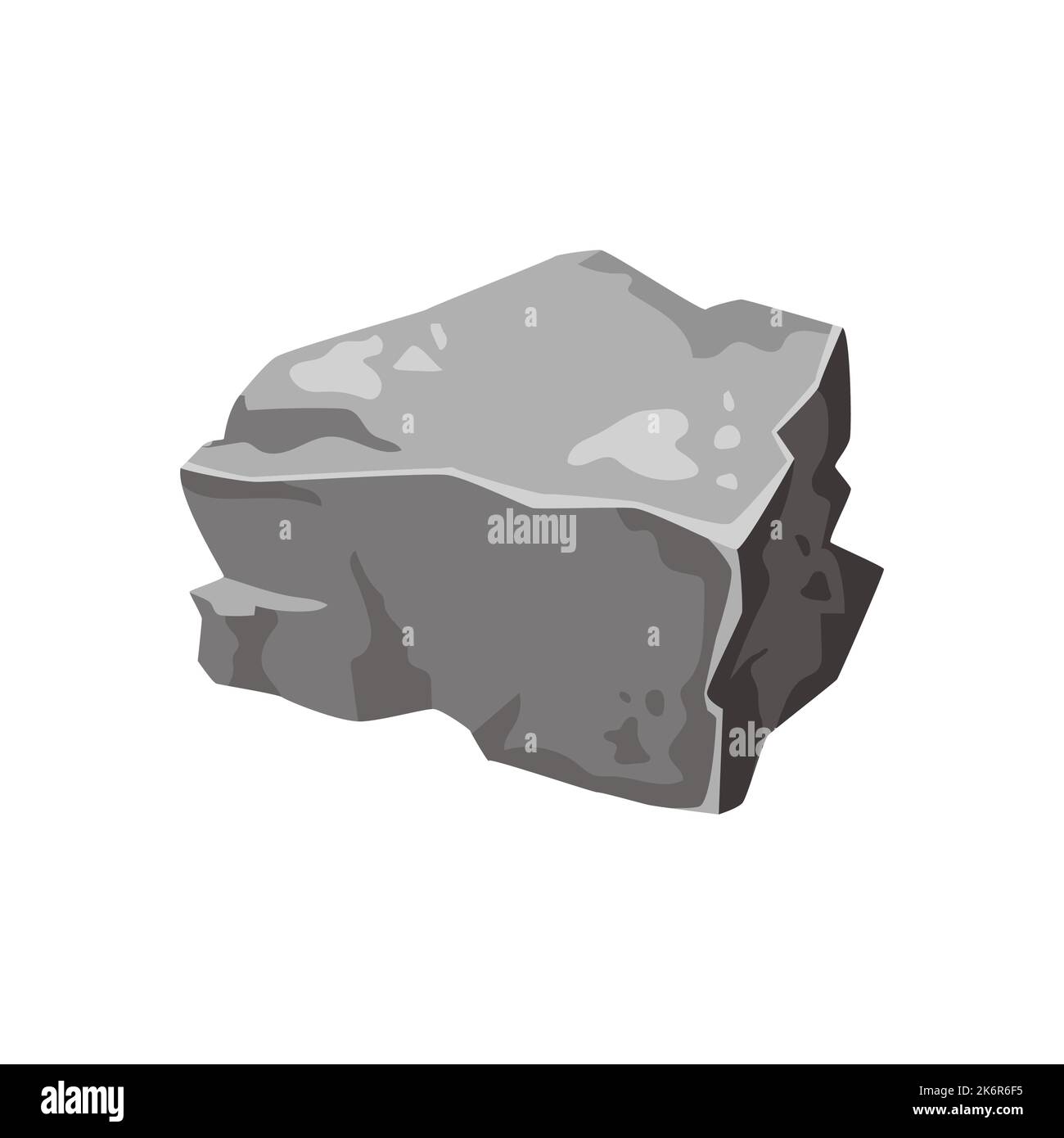 Cartoon rock of different bouldesrs. Stone of various shapes. Heap of ...