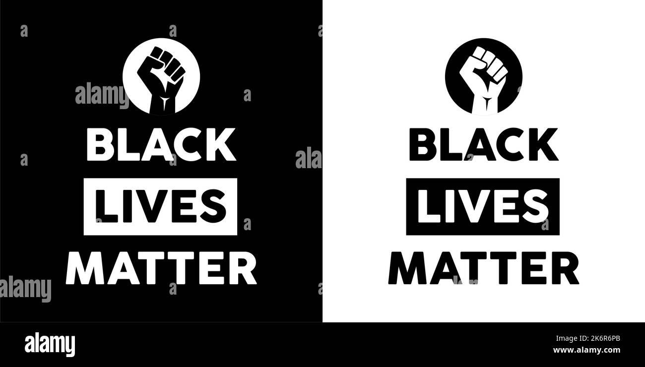 Black lives matter writing on black and white background. Black power ...