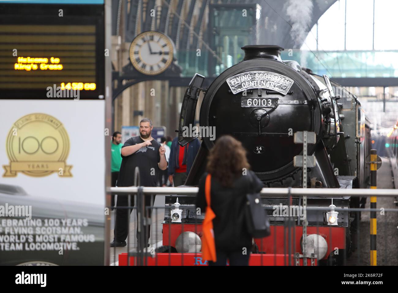 London, UK, 15th October 2022. To mark both the 170th anniversary of Kings Cross station and the ...