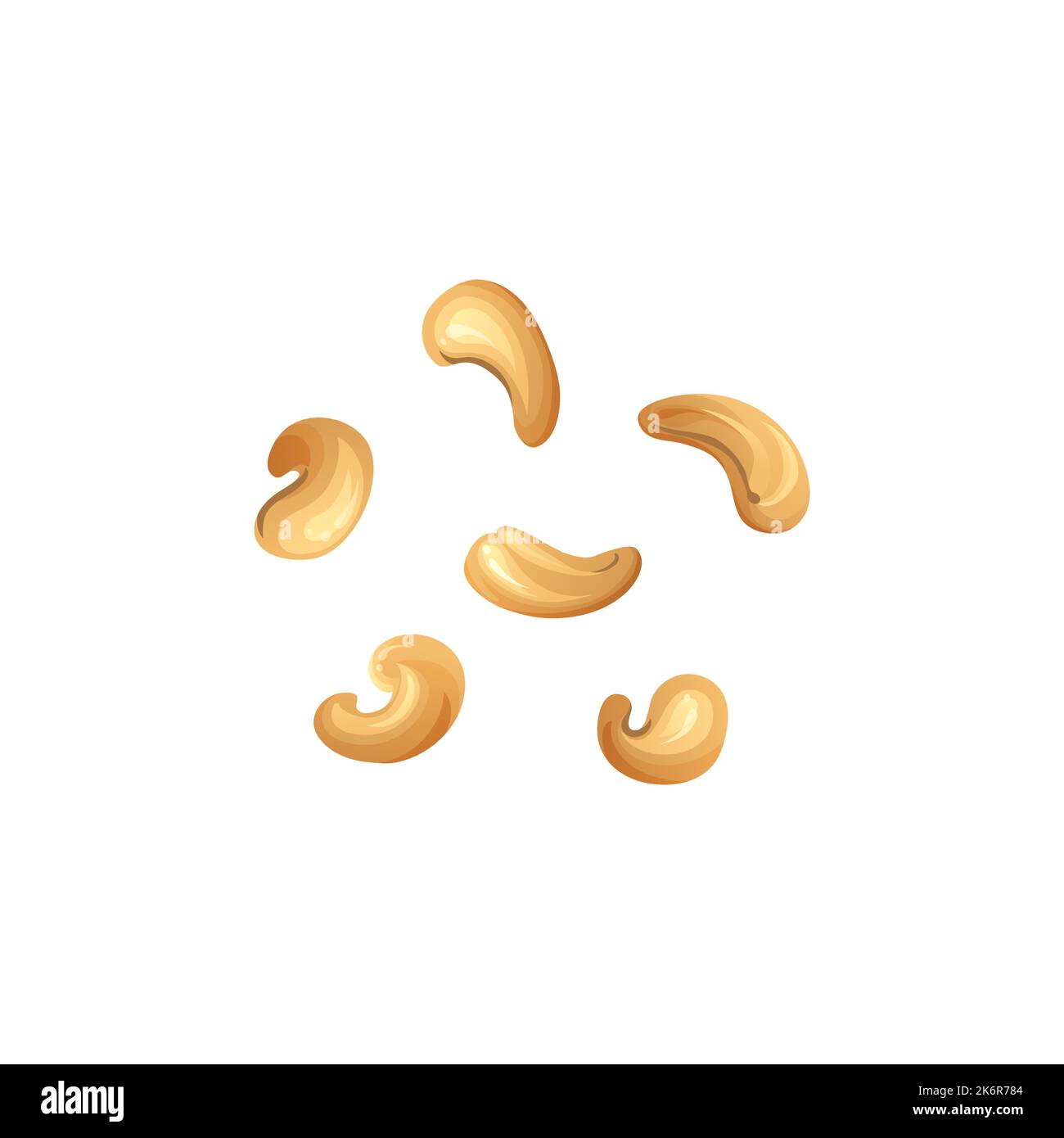 Cashew nut. Unripe and ripe exotic yellow fruit with green leaves ...