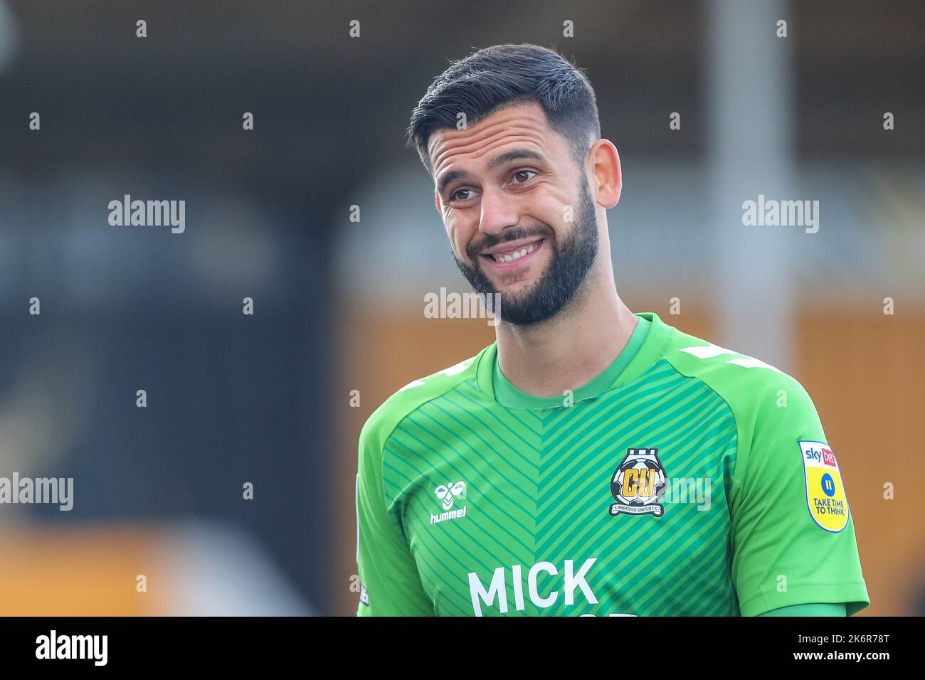 Dimitar Mitov #1 of Cambridge United responses to Sheffield Wednesday ...