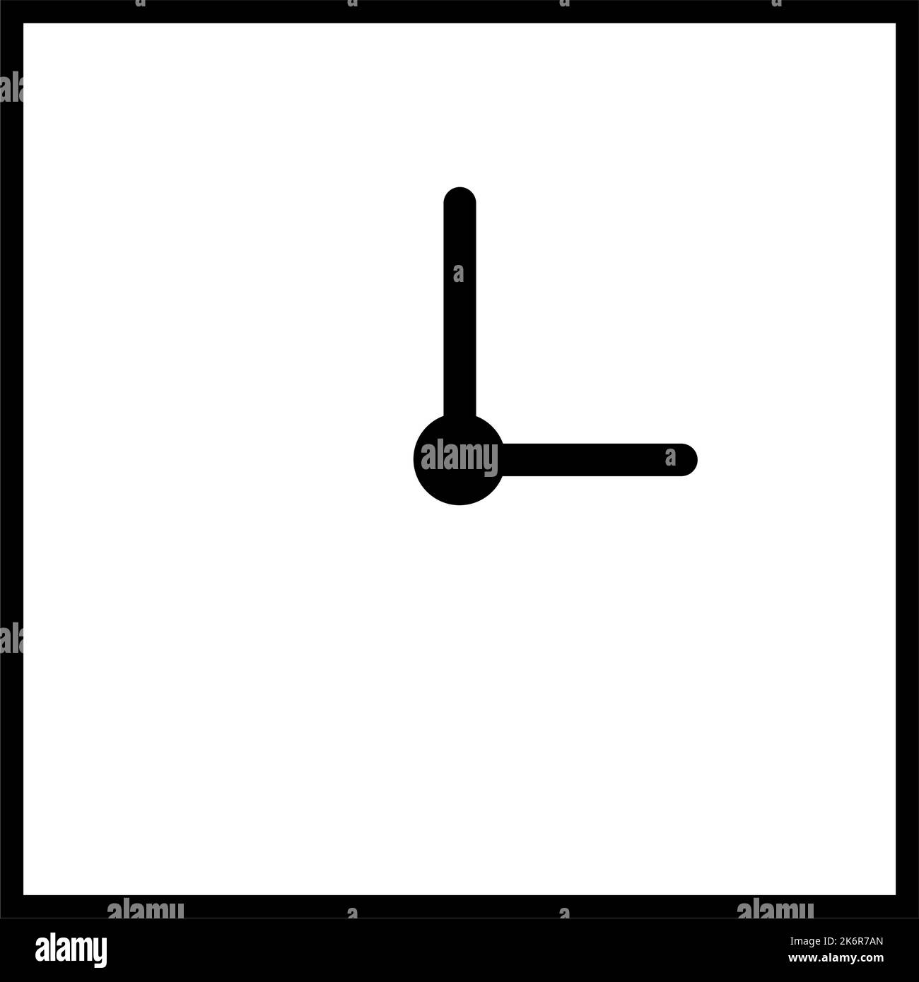 Square clock, white transparent clock face square arrow icon - Vector ...