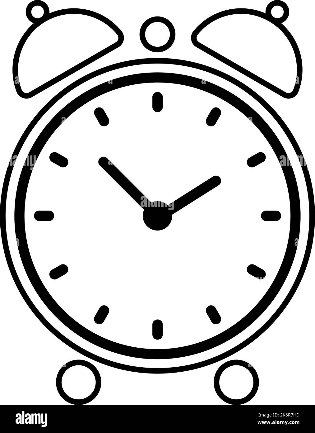 Alarm clock round clock icon, white transparent clock face arrow icon ...