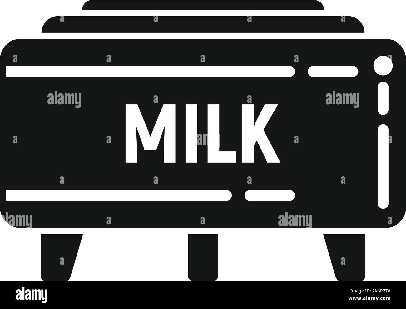 Factory milk tank icon simple vector. Food cheese. Dairy process Stock ...
