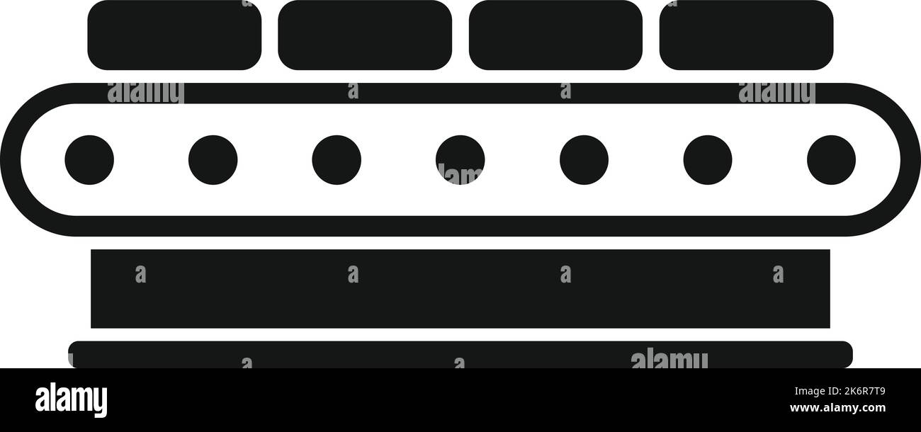 Cheese production line icon simple vector. Food factory. Butter process ...