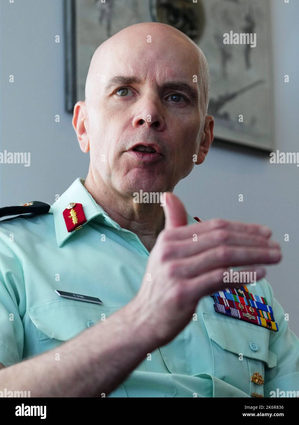 Chief of Defence Staff Gen. Wayne Eyre takes part in an interview with ...