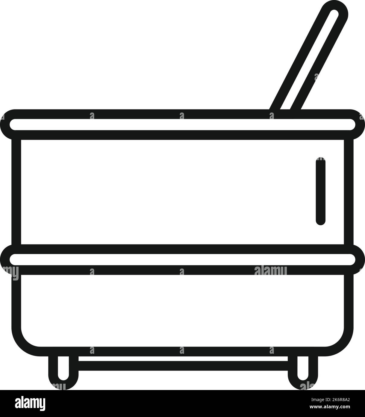 Milk pot factory icon outline vector. Cheese production. Farm process ...