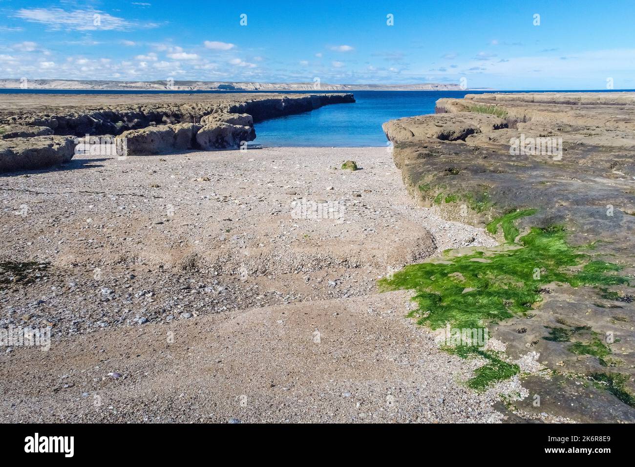 Caleta Valdes landescape, Peninsula Valdes chubut province Patagonia ...