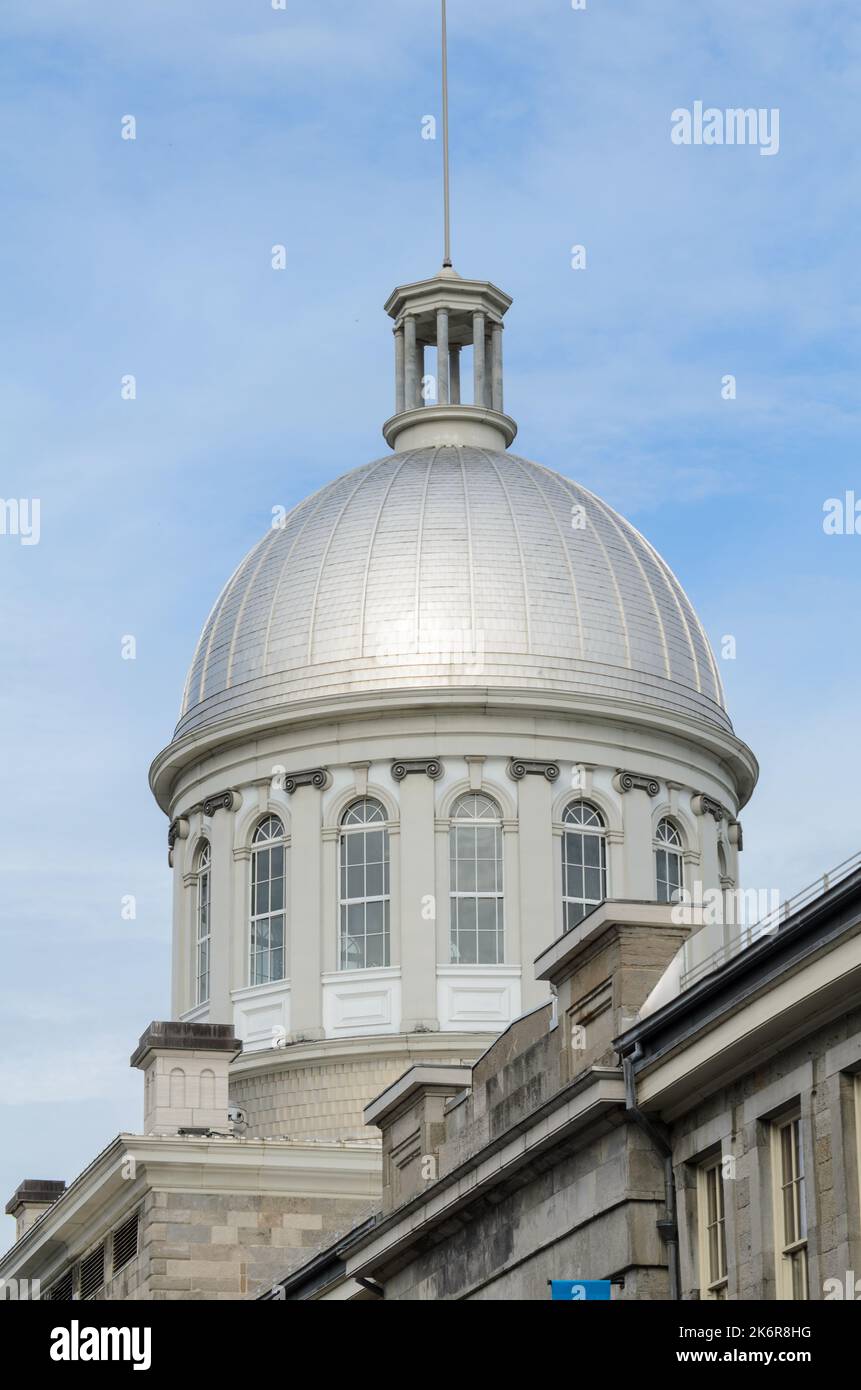 The Dome of the Marche Bonsecours building in Montreal, Quebec, Canada ...