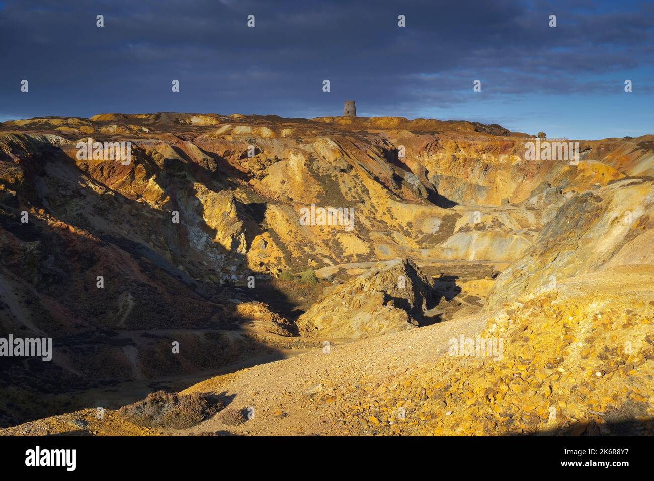Great Opencast Mine, Pary`s Mountain, Amlwch, Anglesey, North Wales ...