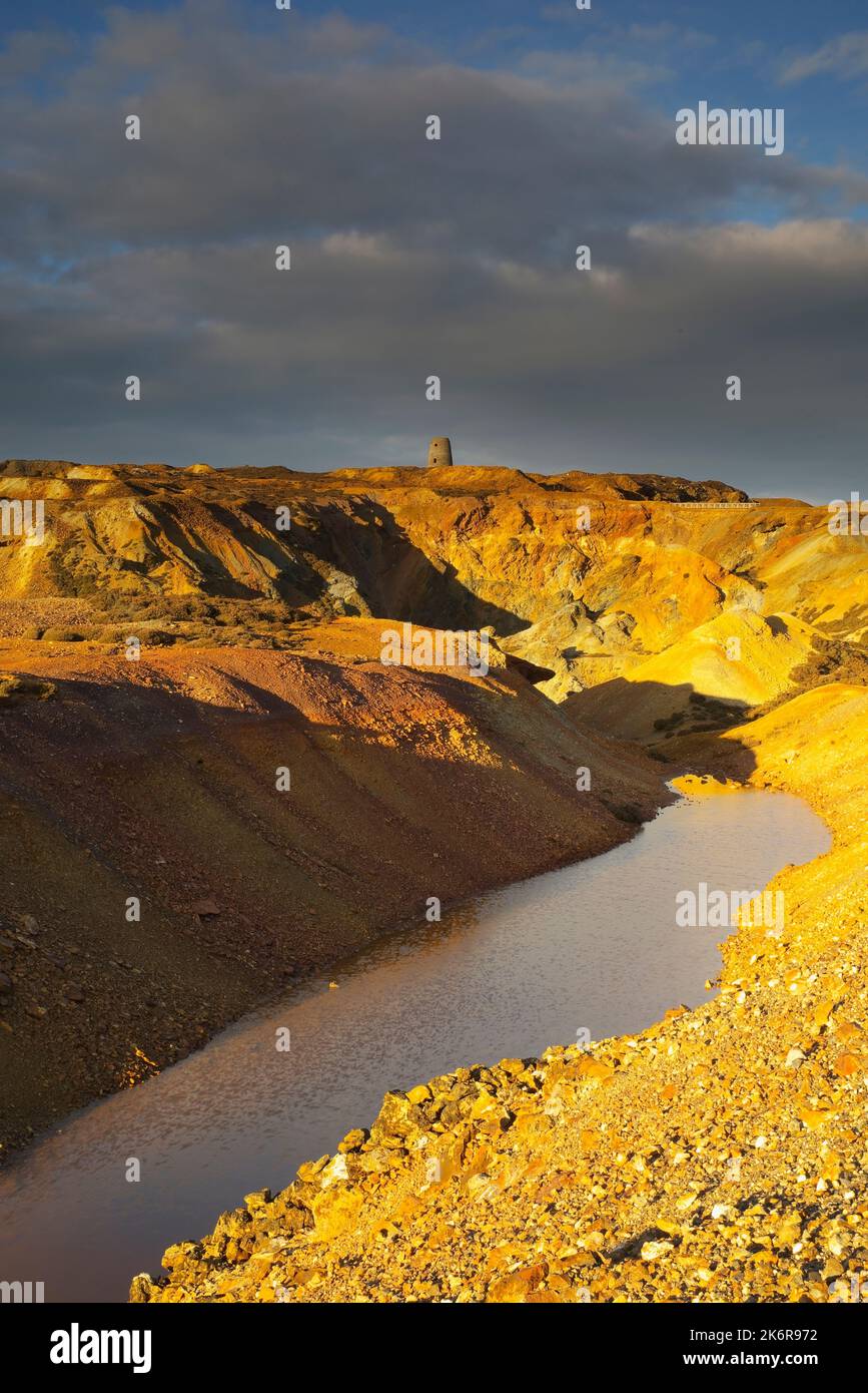 Great Opencast Mine, Pary`s Mountain, Amlwch, Anglesey, North Wales ...