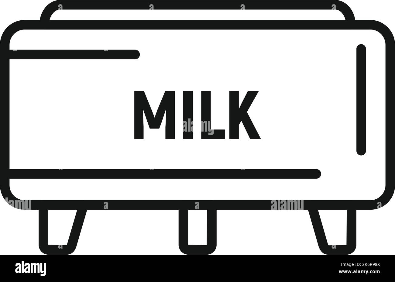Factory milk tank icon outline vector. Food cheese. Dairy process Stock ...